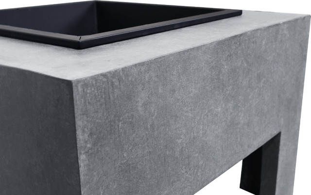 Astella Monolith Fire Nook - Industrial - Fire Pits - by Astella | Houzz