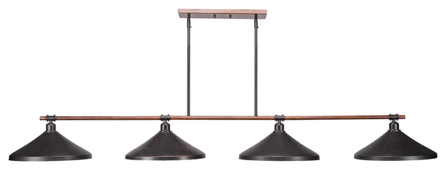Blacksmith 4-Light Bar With Dark Granite Finish - Transitional ...