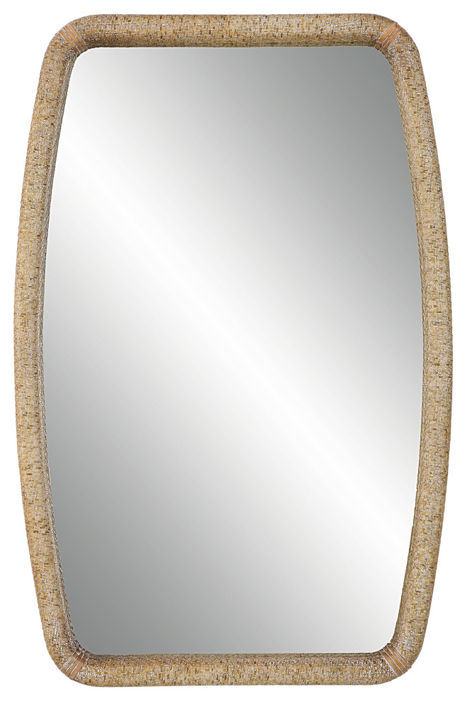 Uttermost Tiki Rattan Mirror - Tropical - Bathroom Mirrors - by ...