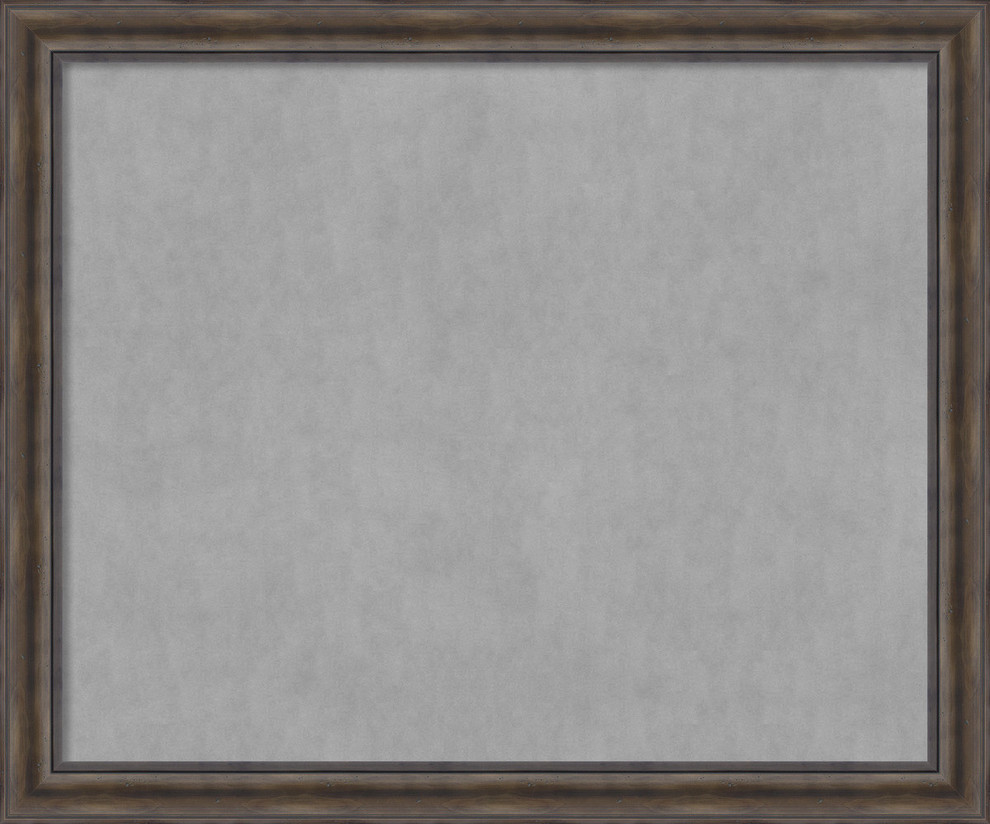 Framed Magnetic Board, XL-Oversized, Rustic Pine Wood - Transitional ...