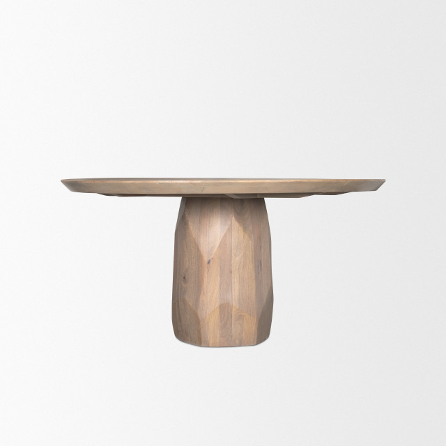 Fitzgerald 60" Light Brown Wood Dining Table - Transitional - Dining Tables - by Mercana | Houzz