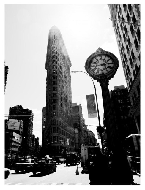 "The Flatiron Building, NYC" Digital Paper Print by Ludo H, 14"x18", 20 ...