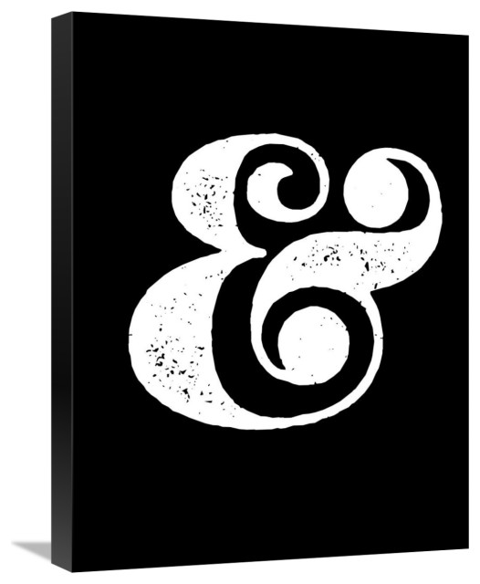 "Ampersand Poster Black" Fine Art Print, 18" x 24" - Modern - Prints ...