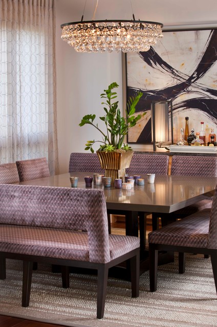 Hollywood Glamour - Contemporary - Dining Room - San Diego - by Lori ...