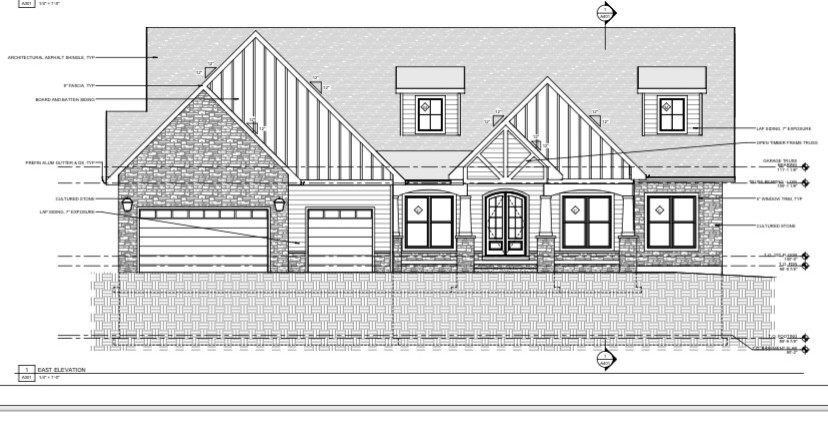 New build front elevation, dormers or no dormers?