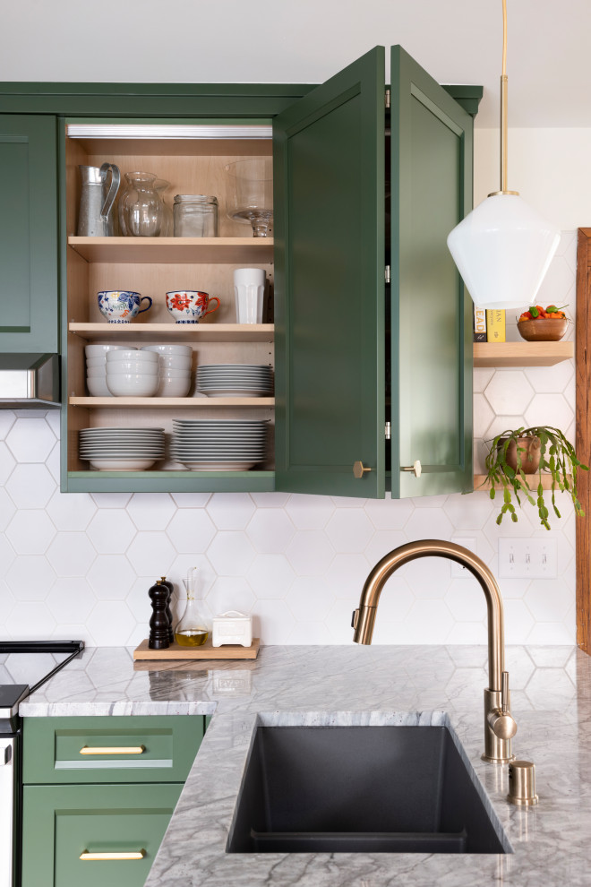 Green Vibe Kitchen - Transitional - Kitchen - Minneapolis - by Wise ...