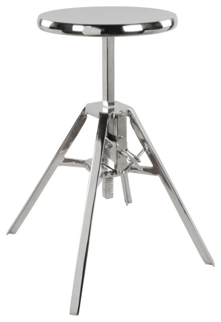 Mercy Stool Nickel - Industrial - Bar Stools And Counter Stools - by ...