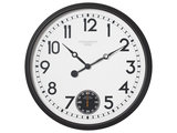 Terrace Large 32" Wall Clock with Subdial for Seconds in Black, White ...