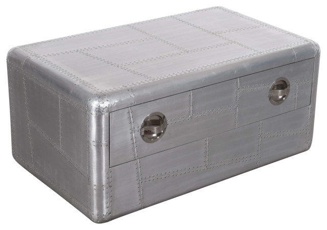 Pilot 3-Piece Coffee Table Set With Two 2-Drawer Side Tables ...