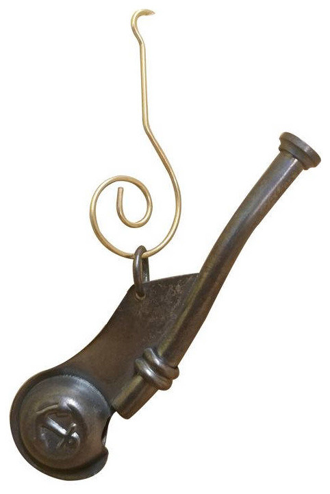 Oil-Rubbed Bronze Whistle Christmas Ornament 4" - Beach Style ...