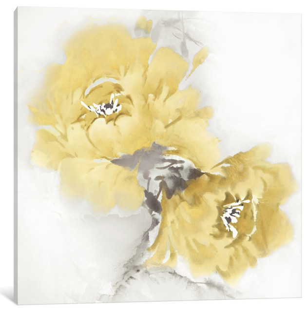 "Flower Bloom In Yellow II" by Jesse Stevens, Canvas Print, 12x12x1.5 ...