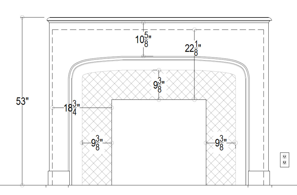 Arabesque tile fireplace triggers hearth questions