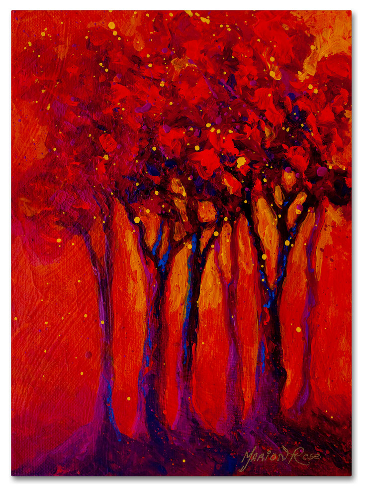 Marion Rose 'Landscape 2' Canvas Art, 19"x 14" - Contemporary - Prints ...