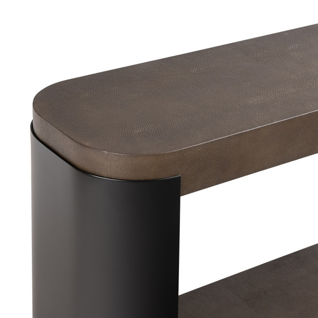 Zurich Console Table, Mocha Shagreen - Contemporary - Console Tables ...