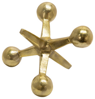 Sagebrook Home Gold Metal Jacks Decor, 5" - Midcentury - Decorative ...