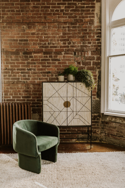 40 Inch Cabinet Multicolor Art Deco Moe's Home - Transitional - Pantry ...