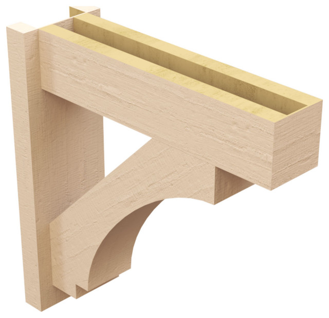 Imperial Block Rough Cedar Woodgrain TimberThane Outlooker, Primed Tan ...