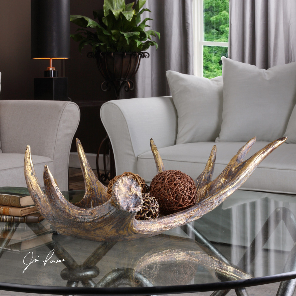 Uttermost Moose Antler Bowl - Rustic - Decorative Bowls - by Buildcom ...
