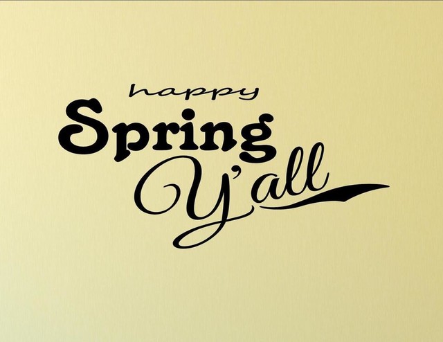 Happy Spring Y'all, Wall Decor Stickers - Contemporary - Wall Decals ...