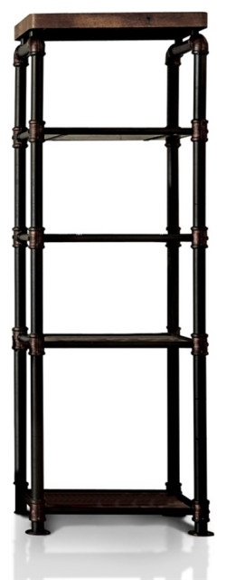 Bowery Hill Metal 4-Piece Entertainment Center in Black Finish ...
