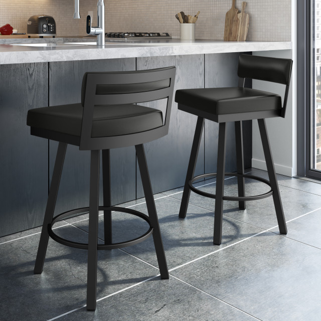 Amisco Travis Swivel Counter and Bar Stool, Counter Height ...