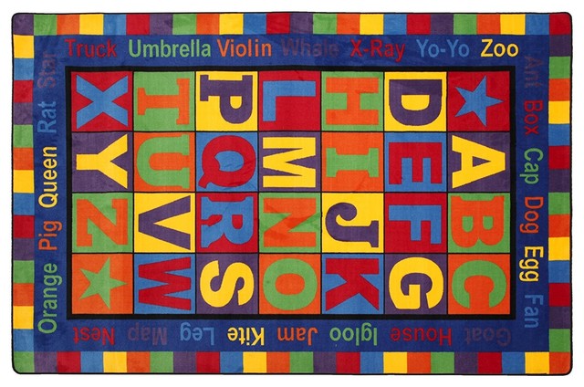 Flagship Carpets VA107-58A 10'9" X 13'2" Abc Words Educational Rug ...