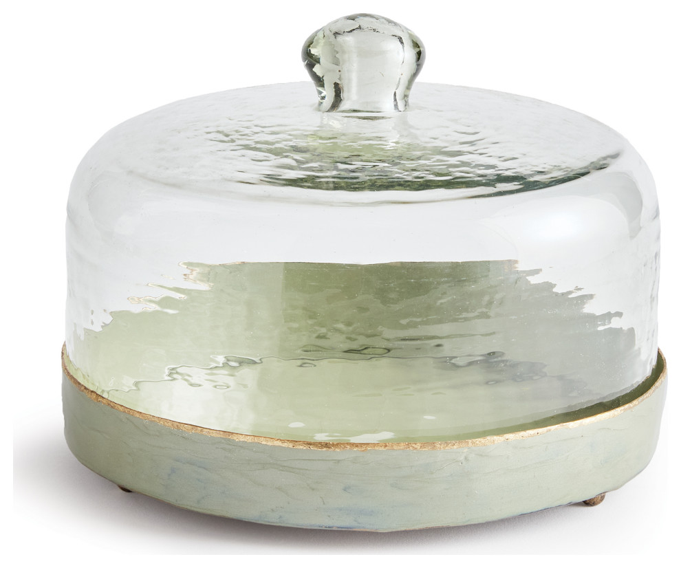 Kammie Tray With Cloche, Large - Contemporary - Serving Trays - by Napa ...