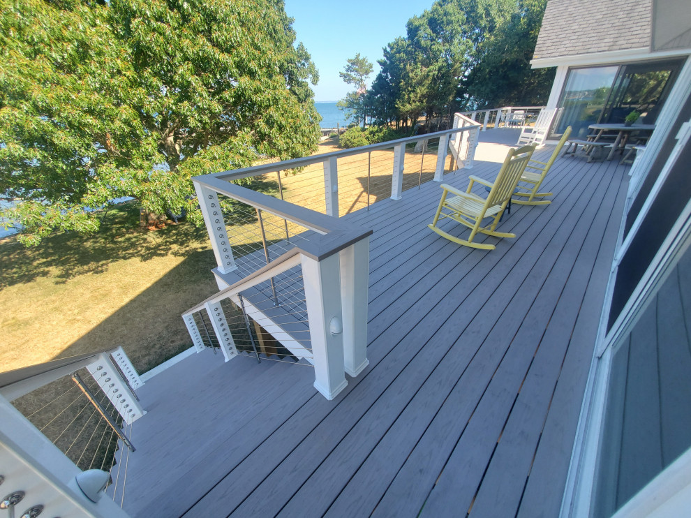 Cable Rails, TimberTech AZEK Deck, SBC Cedar Shingle Siding in ...