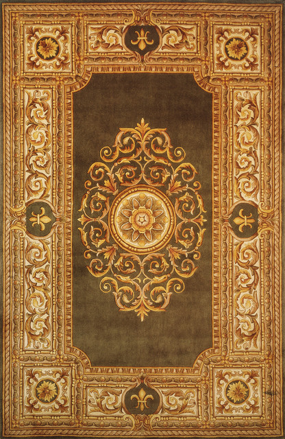 Maison Hand-Tufted Rug, Green - Victorian - Area Rugs - by Momeni Rugs