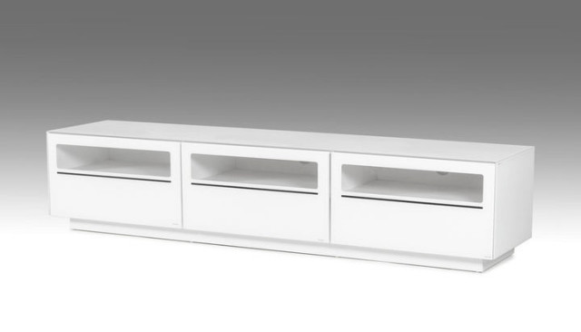 Niklas Contemporary White Tv Stand - Transitional - Entertainment ...