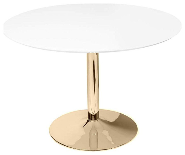 Gubi Dining Table Gold Base - Contemporary - Dining Tables - by ...