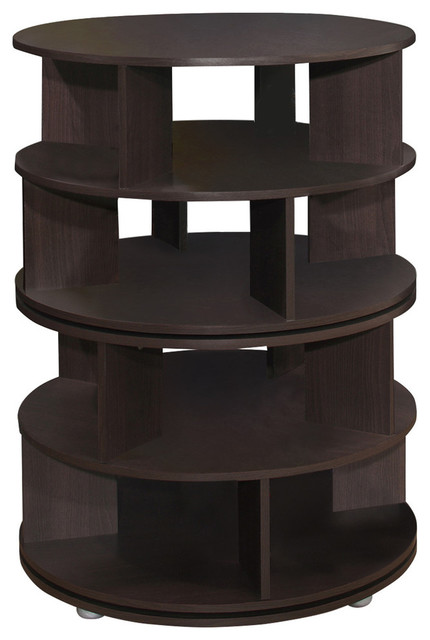 Montauk Wooden 16 Pair Revolving Shoe Storage Rack Carousel ...