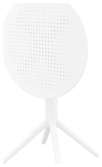 Sky Round Folding Table 24 inch White - Contemporary - Outdoor Dining ...
