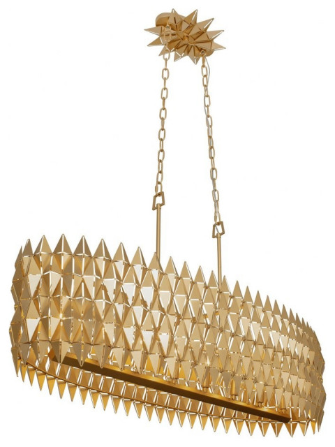 Varaluz Lighting 342N08FG Forever - 8 Light Linear Pendant ...