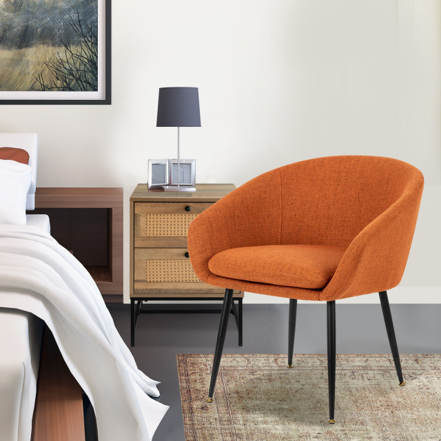 Modern Luxury Orange Chair, Set of 4 - Midcentury - Armchairs And ...