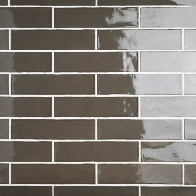 Chester Ceramic Wall Tile, Grafito, Sample - Contemporary - Wall And ...