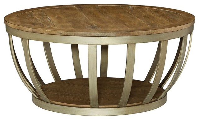 Hammary Modern Theory Round Cocktail Table - Transitional - Coffee ...