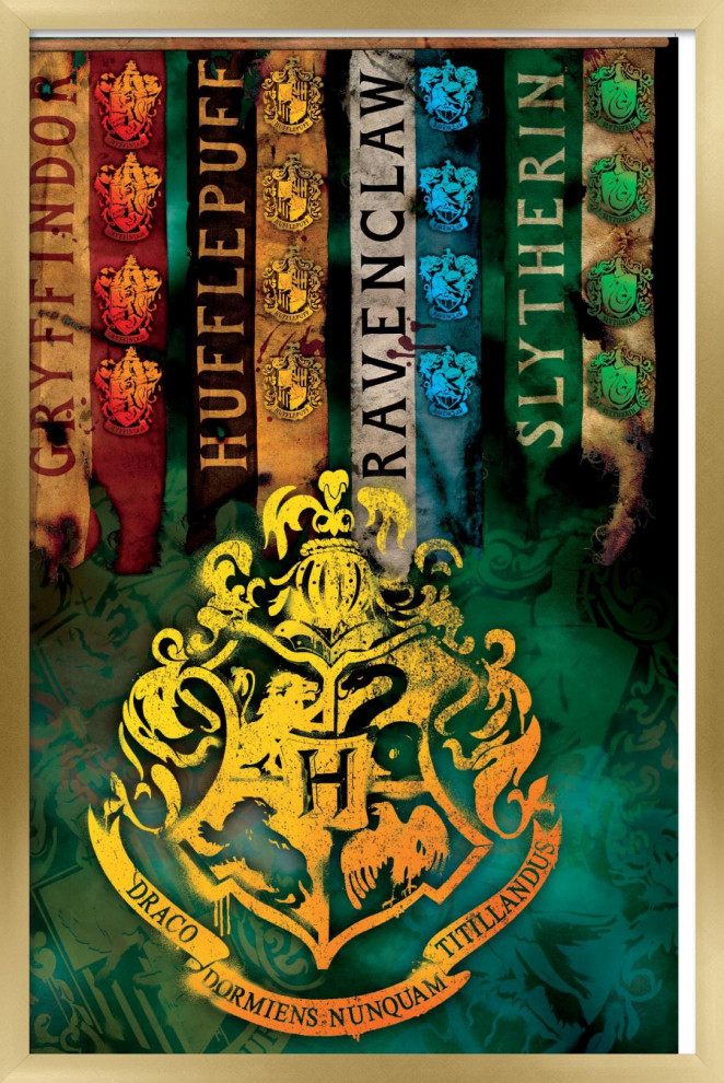The Wizarding World: Harry Potter - House Crests, 22.375" x 34 ...