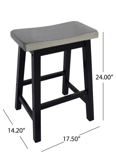Pub Set, Rectangular Table With Rubberwood Chairs & Bench, Grey/Black ...