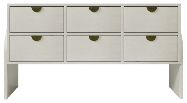 Gewnee Wood Venner Three-Drawer Dresser Sideboard Cabinet Console Table ...