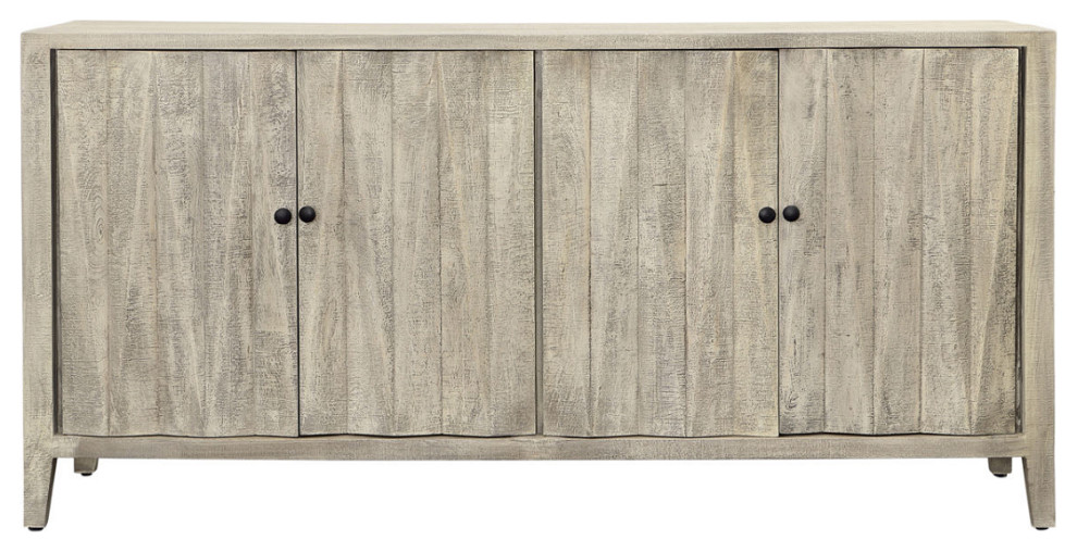 70″ Grey Media Console - Farmhouse - Buffets And Sideboards - by Terra ...