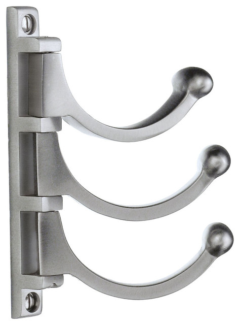 Decorative Hooks For The Home, Brushed Chrome - Contemporary - Wall ...