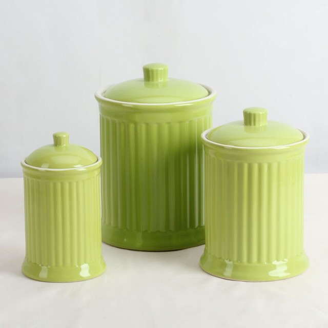 Simsbury 3-Piece Canisters Set - Traditional - Kitchen Canisters And ... Simsbury 3-Piece Canisters Set - Traditional - Kitchen Canisters And ...
