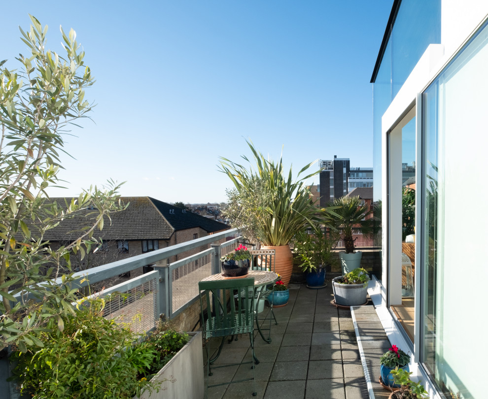 South London Rooftop Glass Extension - Balcony - London - by minimal ...