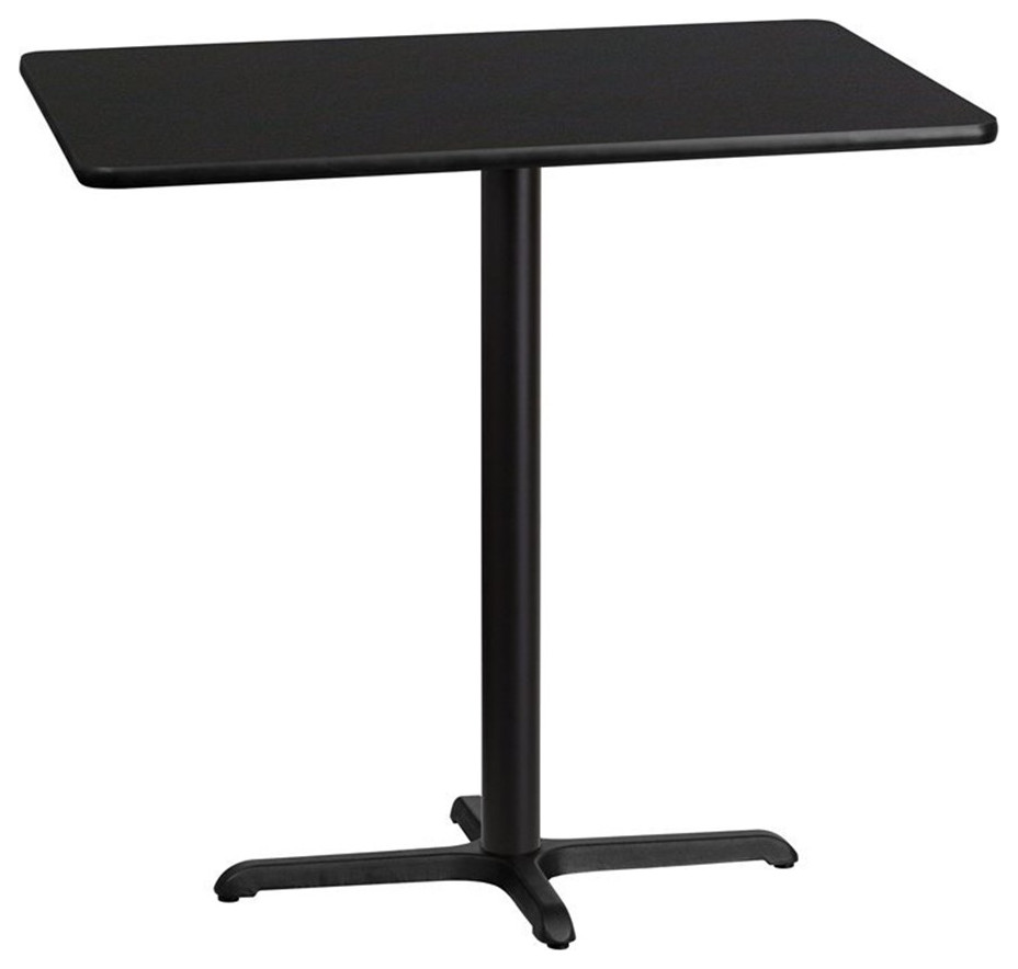 Flash Furniture 30X42 Laminate Table-X-Base In Black, 30" x 42 ...