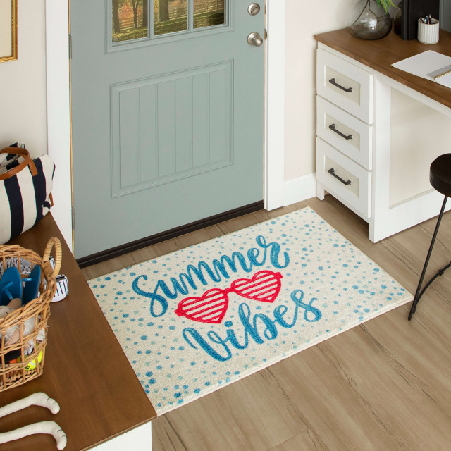 Mohawk Home Summer Vibes Blue 2' x 3' 4" Kitchen Mat, 2' 6" x 4' 2 ...