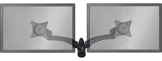 Wall Mount Monitor Arm: Standard Dual Screen Black, 24 - Contemporary ...