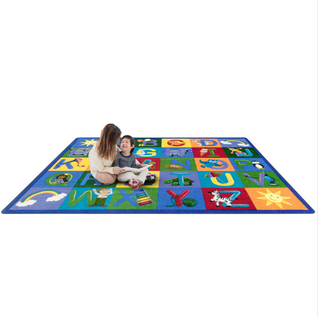 Learning Letter Sounds Rug, 7'8"x5'4" - Contemporary - Kids Rugs - by ...