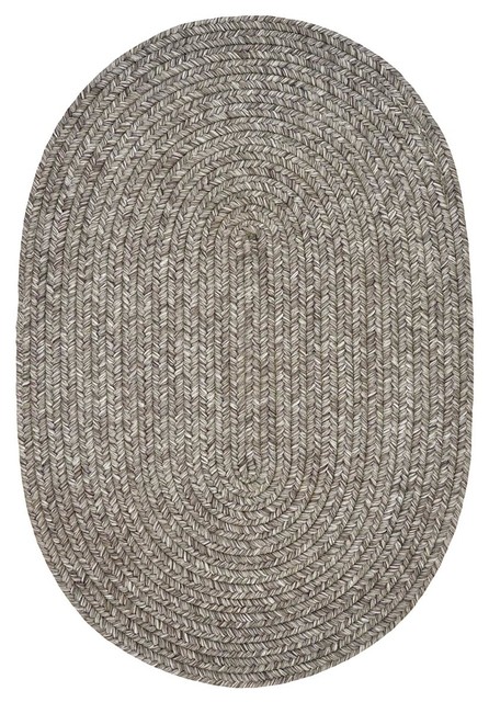 Homespice Decor Slate Indoor/Outdoor Braided Rug (Oval), 5' x 8 ...