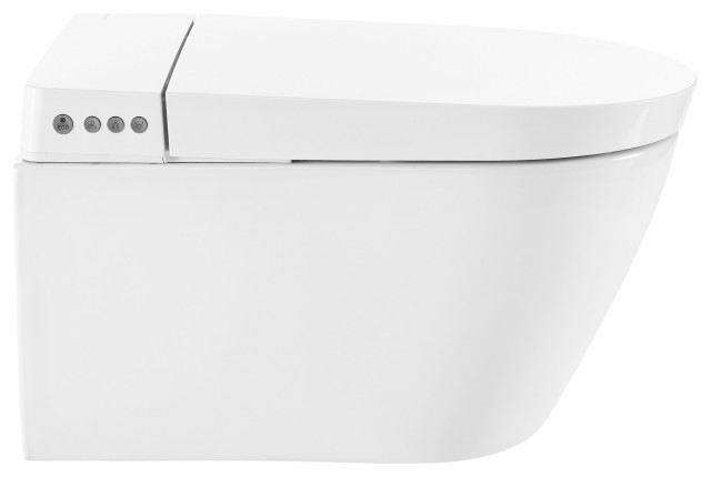 Hugo Smart Wall-Hung Toilet With Bidet Bundle - Contemporary - Toilets ...